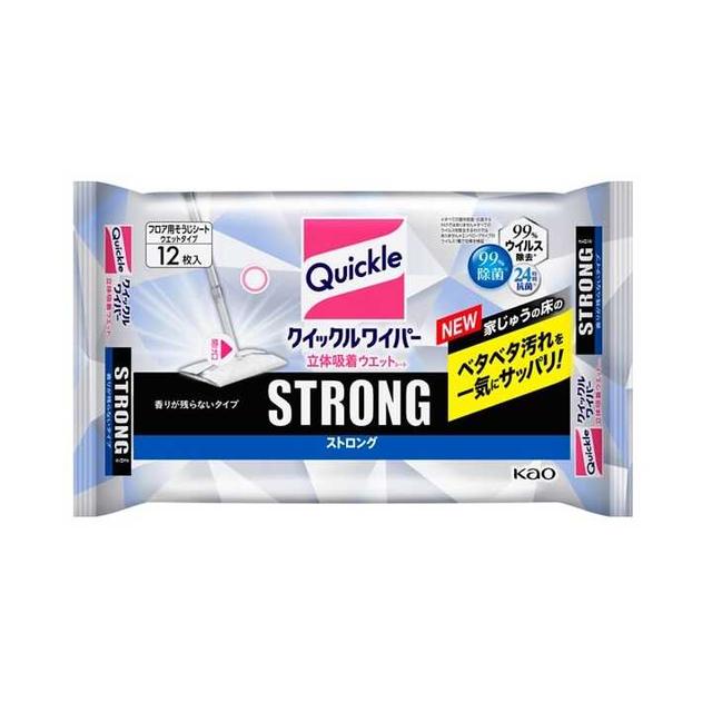 Kao Quickle Wiper 3D Suction Wet Sheet Strong 12 Sheets