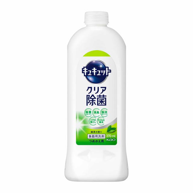 Kao Cucute Clear Disinfectant Green Tea Scent Refill 370ml