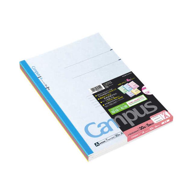 Kokuyo campus notebook A4 30 sheets A ruled 5 book pack